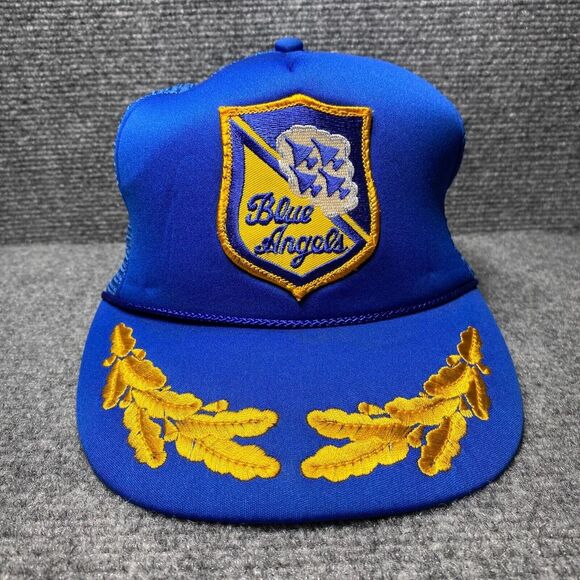 Accessories | Vintage Blue Angels Hat Cap Snap Back Adjustable ...